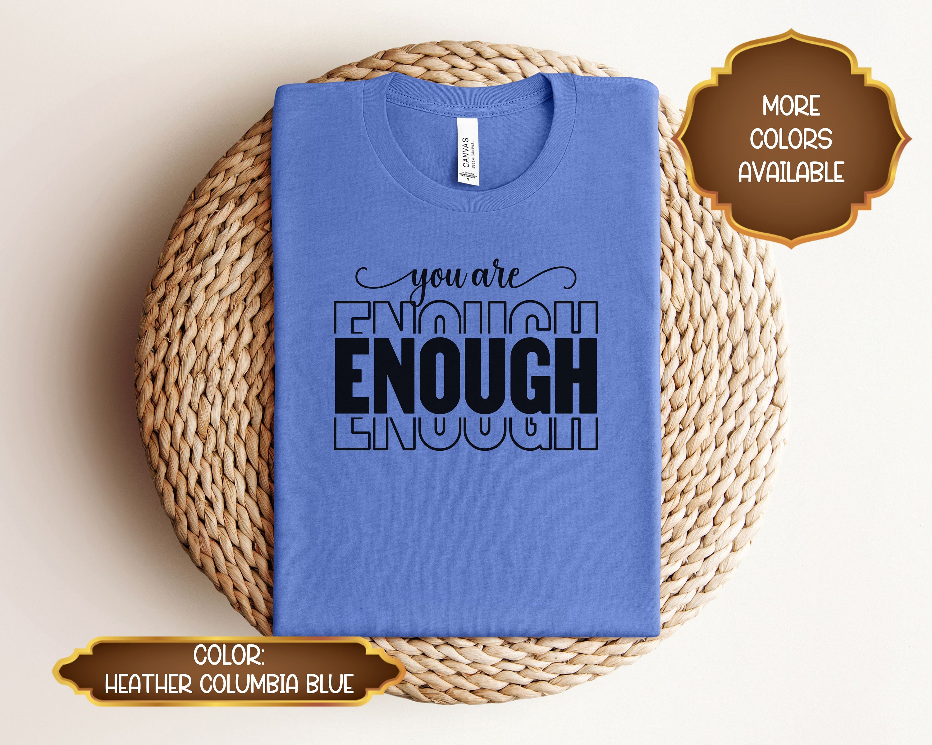 You Are Enough T-shirt, You Are Enough Tee, Positvie Woman Tee, Gift ...