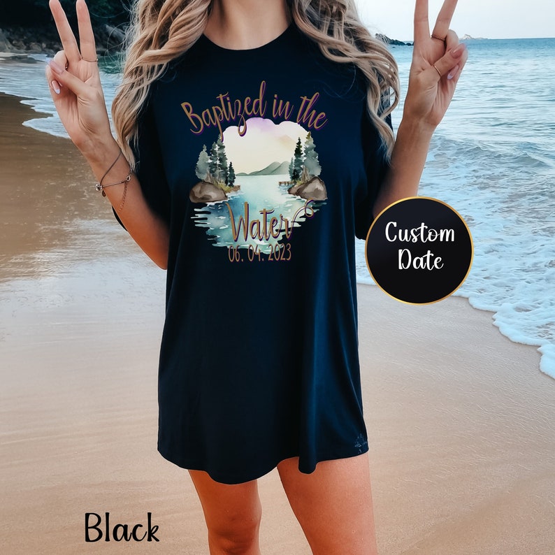 Custom Baptism Shirt, Washed in the Water Tee, Adult Baptism Tee ...