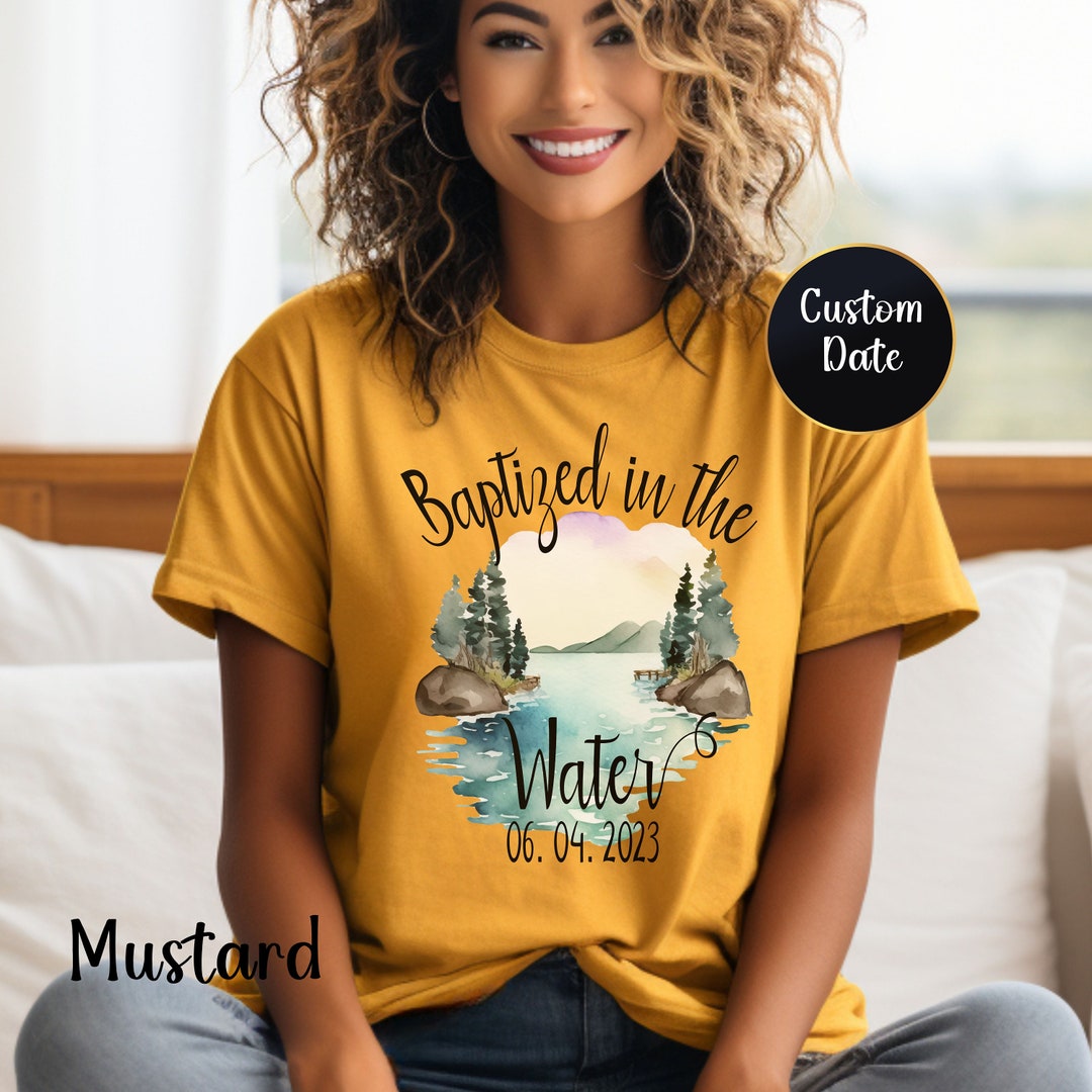 Custom Baptism Shirt, Washed in the Water Tee, Adult Baptism Tee ...