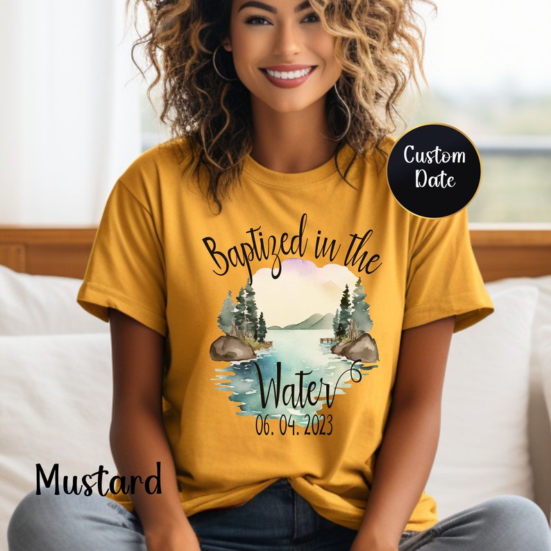 Custom Baptism Shirt, Washed in the Water Tee, Adult Baptism Tee ...