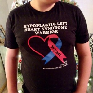 Custom Hypoplastic Left Heart Syndrome Awareness Tee, HLHS Awareness ...