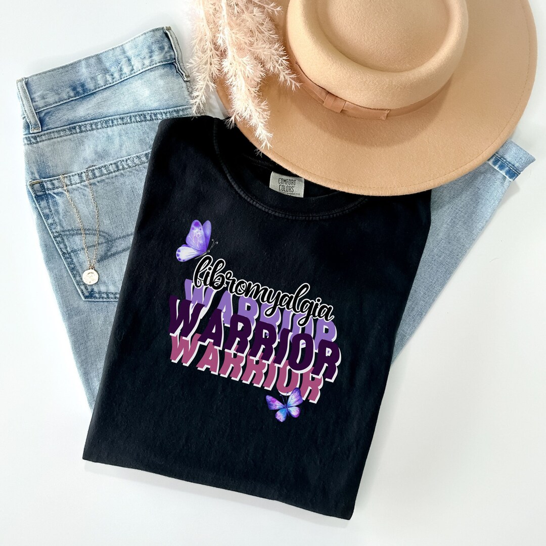 Comfort Colors Tees, Fibro Warrior Tee, Fibromyalgia Shirt, Fibro ...