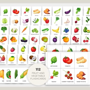 Fruit & Vegetable Classroom Flashcards, Teachers Flash Cards, Nursery ...