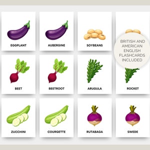 Fruit & Vegetable Classroom Flashcards, Teachers Flash Cards, Nursery ...