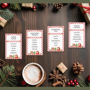 Set of 150 Christmas Taboo Cards, Christmas Games Printable, Festive ...