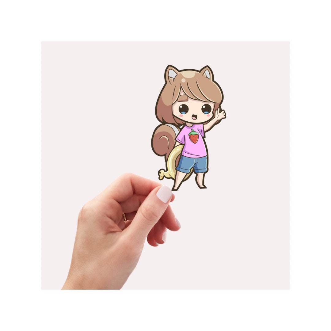 Chibi Squirrel Sticker - Etsy