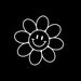 Smiley Flower Sticker - Etsy