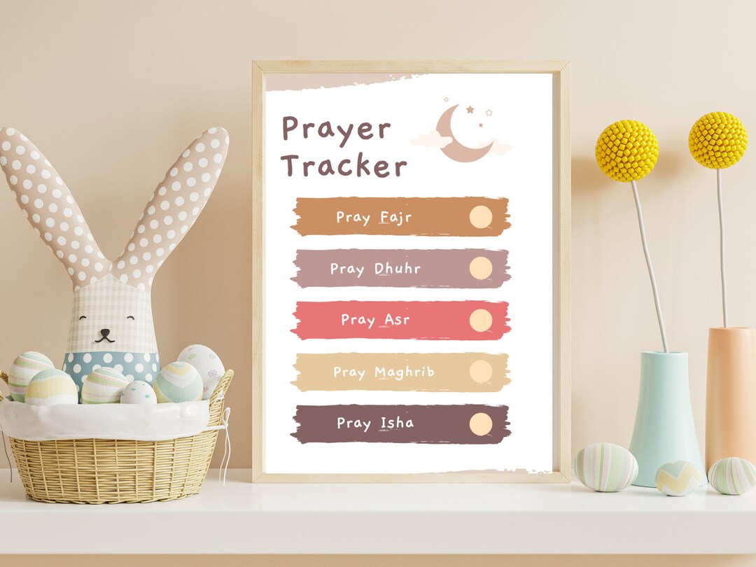 Prayer Tracker, Salah Tracker, Daily Salah Tracker, Daily Prayer ...