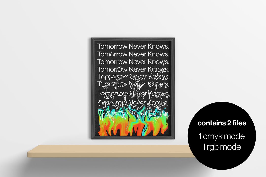The Beatles Tomorrow Never Knows, Poster, Psychedelic, Trendy Wall Art ...