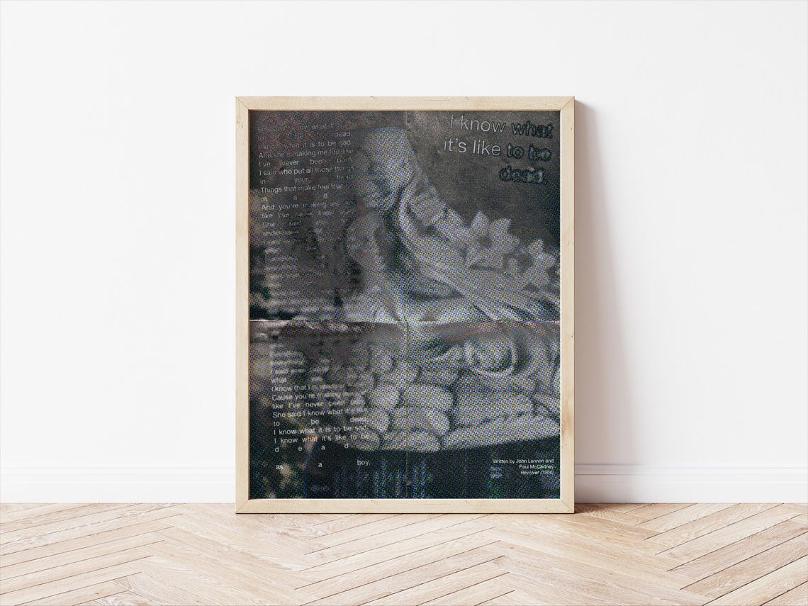 The Beatles She Said She Said, Poster, Music, Trendy Wall Art, Retro ...
