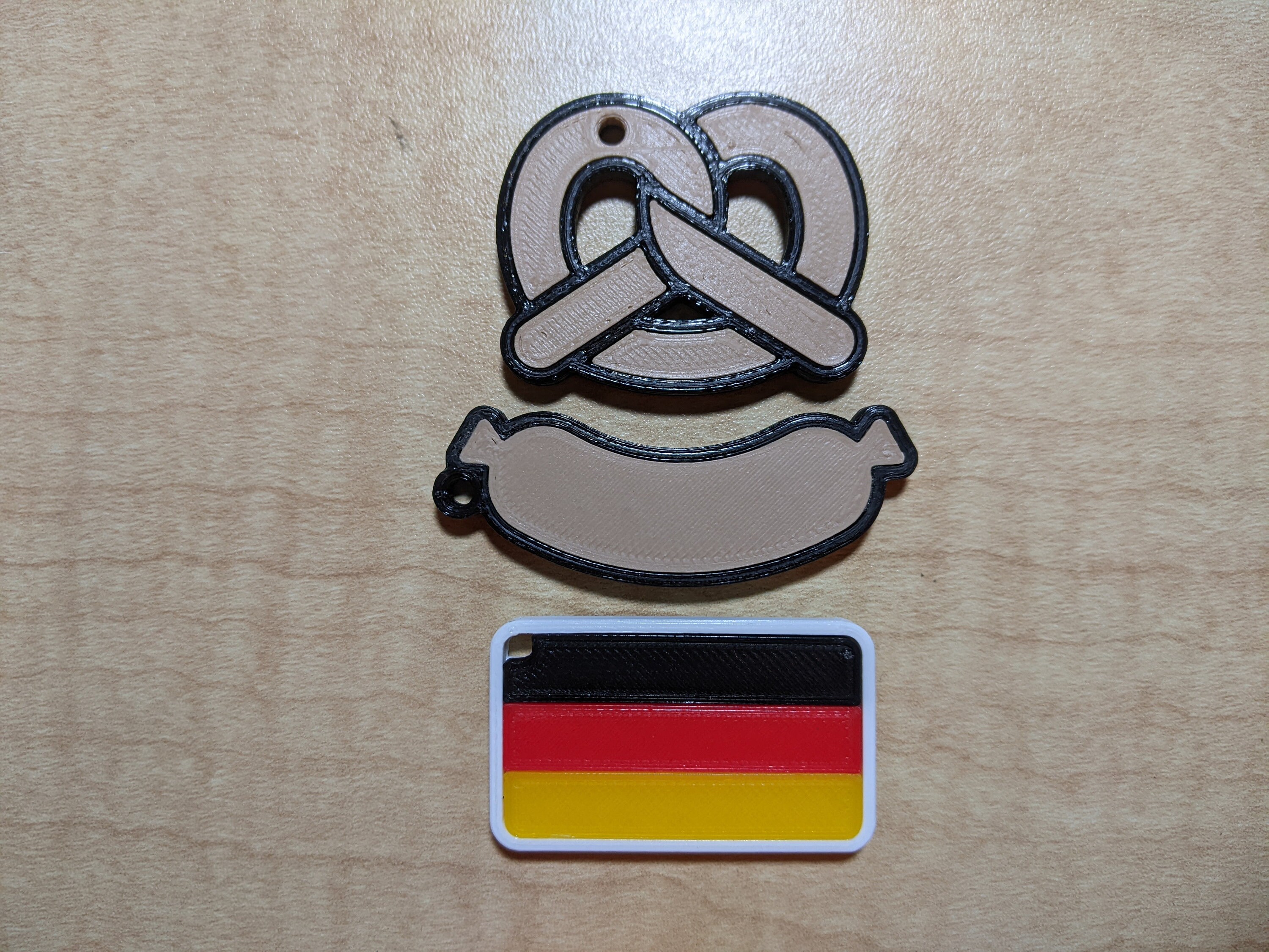 German Keychain 3D Printed - Etsy