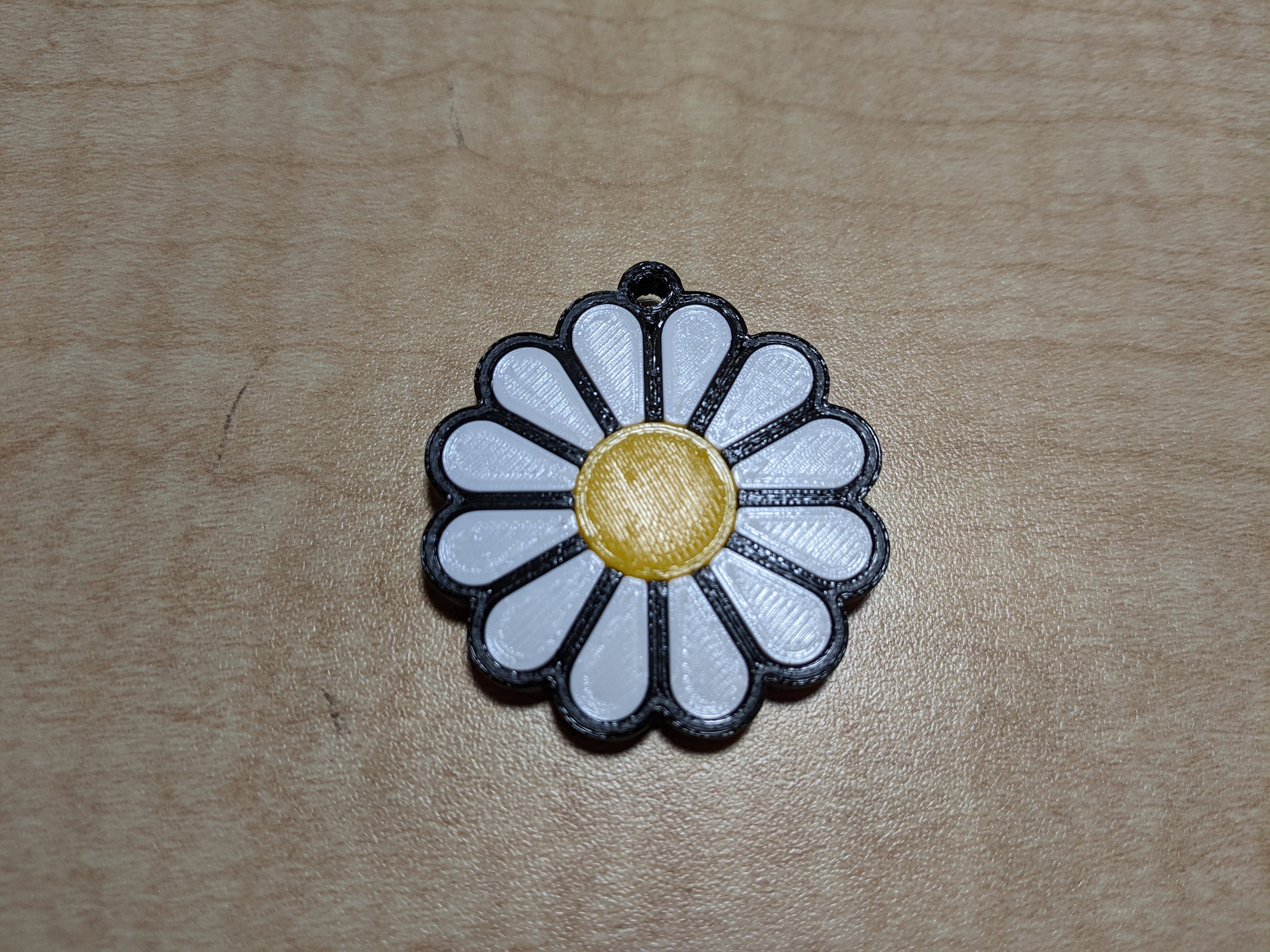 Daisy Flower Keychain 3D Printed - Etsy