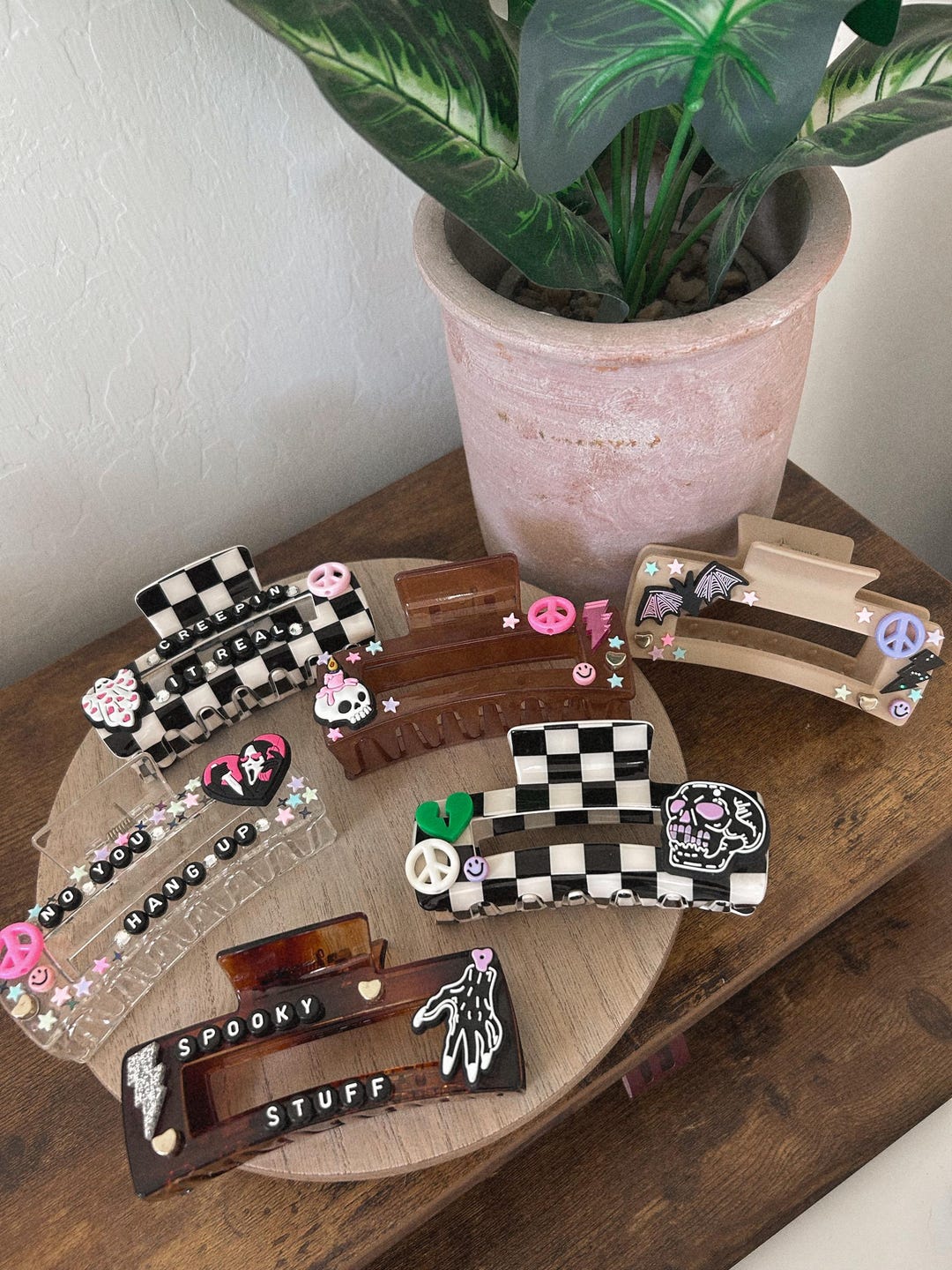 Halloween Claw Clips | Custom Claw Clips | Spooky Clips | Halloween ...