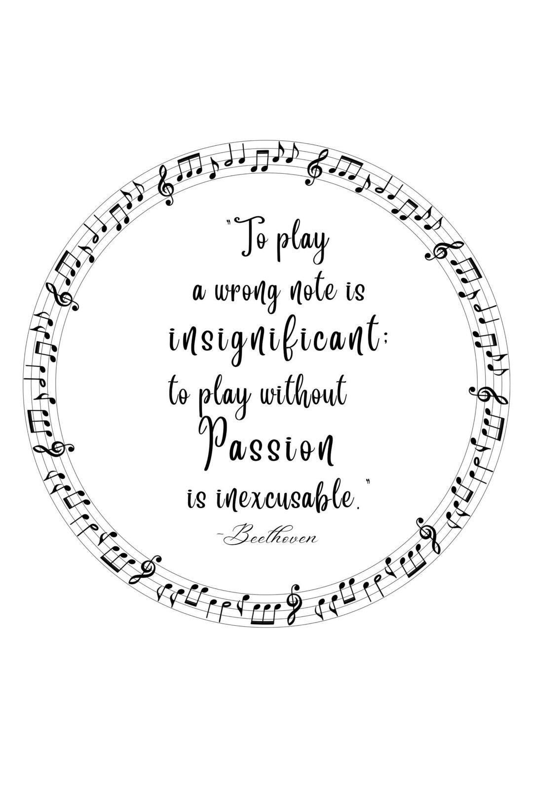 Digital Print-music Inspirational Quote - Etsy