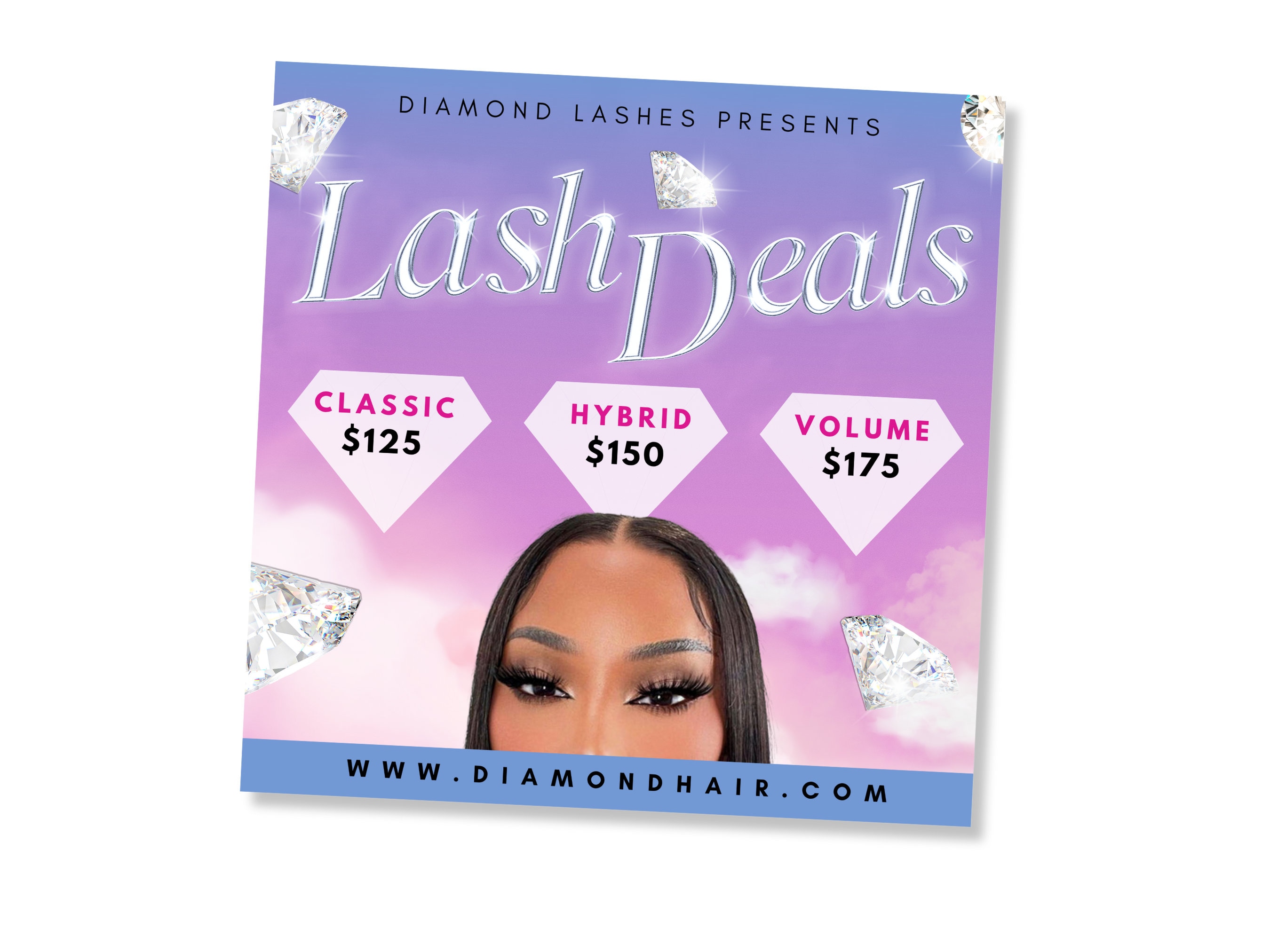 LASH FLYER, Lash Sale Flyer, Social Media Flyer, Book Now Flyers, Lash ...