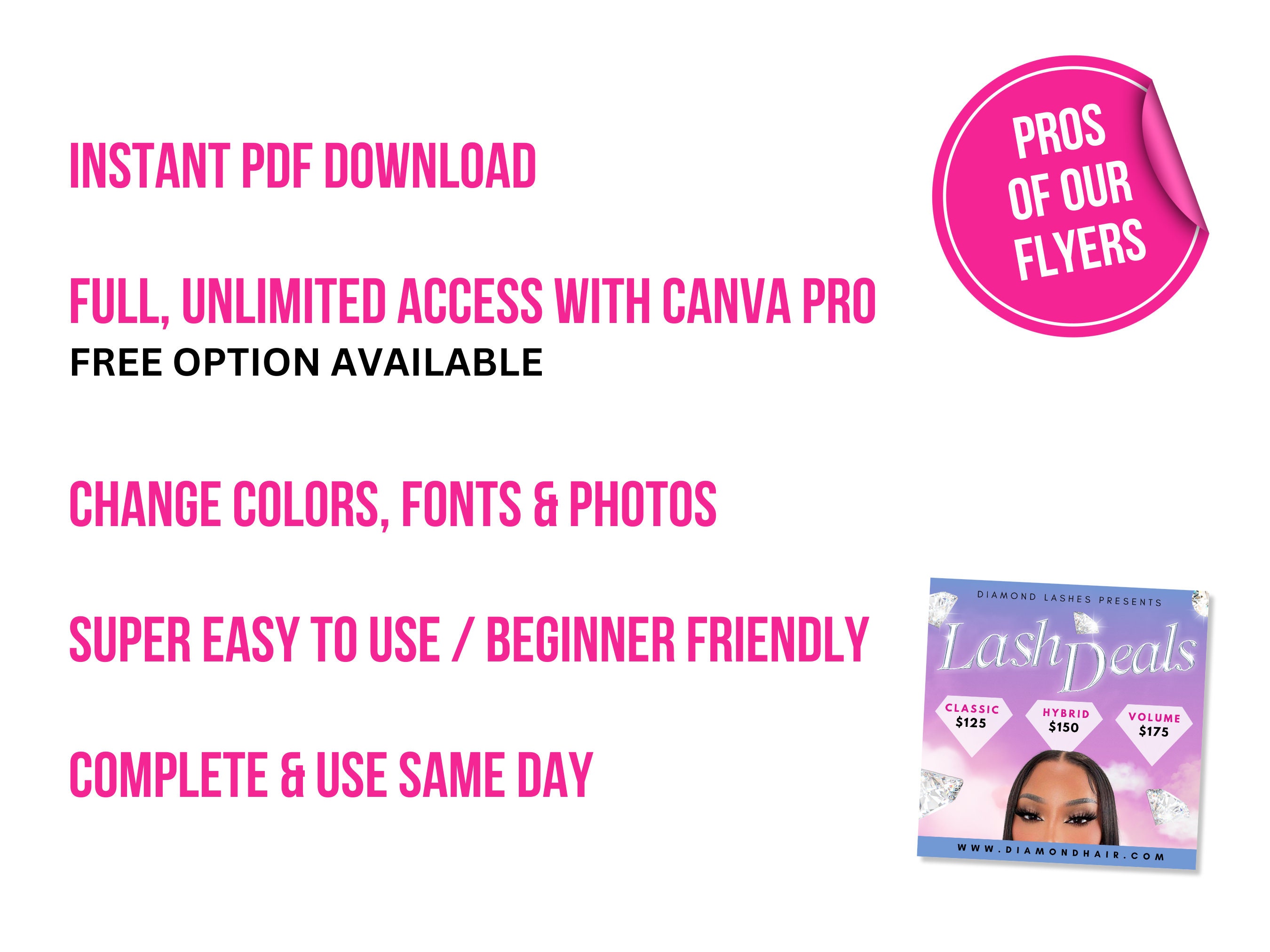 LASH FLYER, Lash Sale Flyer, Social Media Flyer, Book Now Flyers, Lash ...