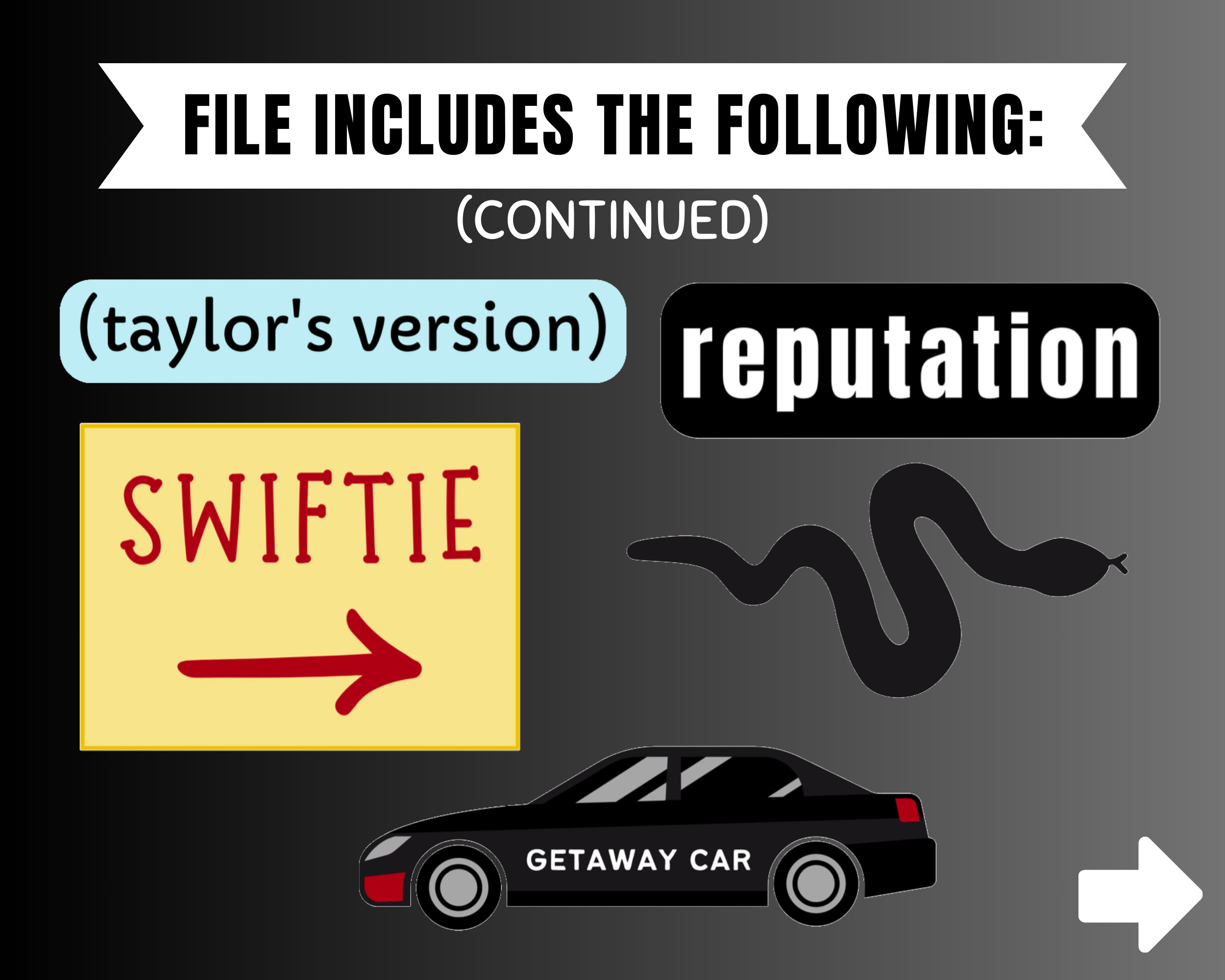 Taylor Swift Reputation Photo Booth Props Printable | Taylor Swift ...