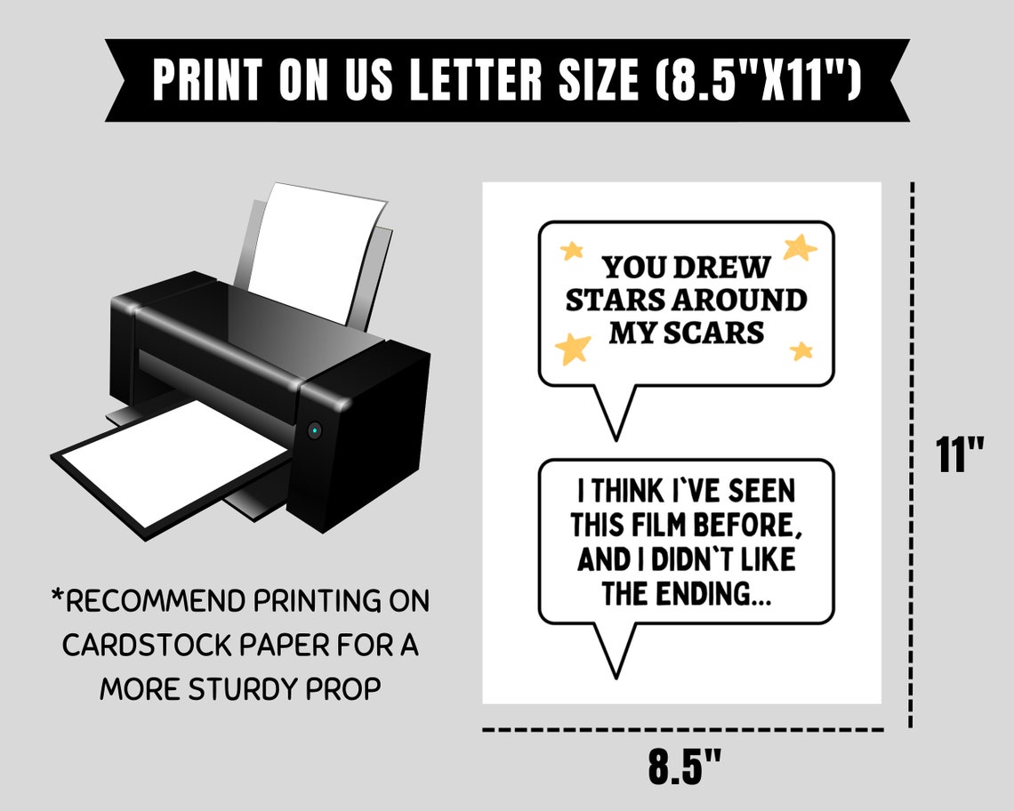 Taylor Swift Folklore Photo Booth Props Printable | Taylor Swift ...