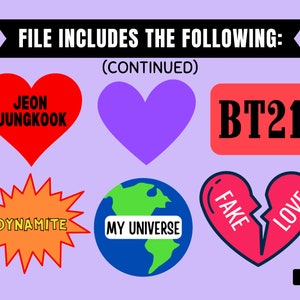 BTS Photo Booth Props Printable | BTS Birthday Party Decorations ...