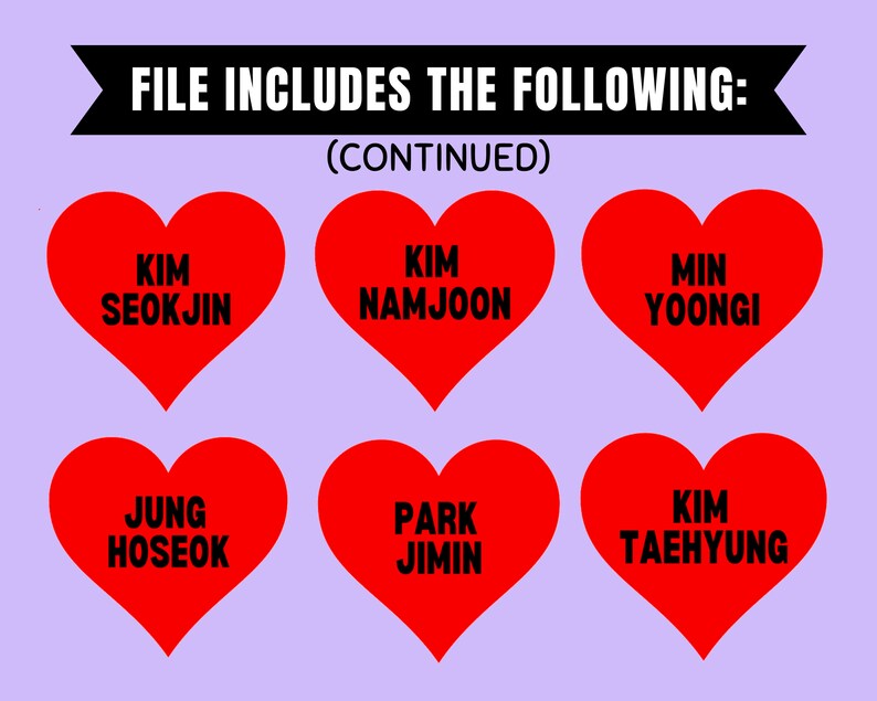 BTS Photo Booth Props Printable BTS Birthday Party - Etsy