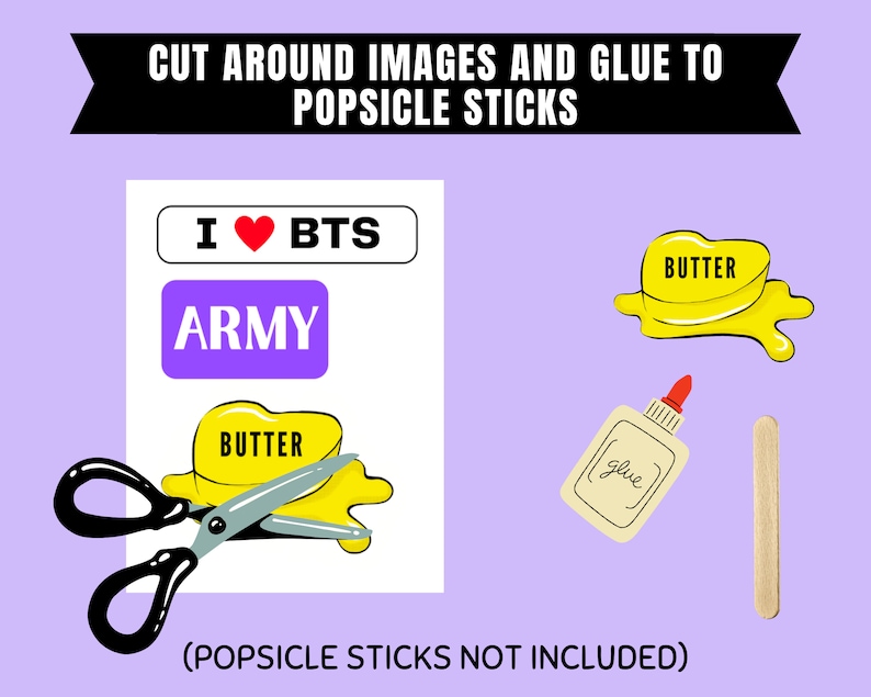 BTS Photo Booth Props Printable | BTS Birthday Party Decorations ...