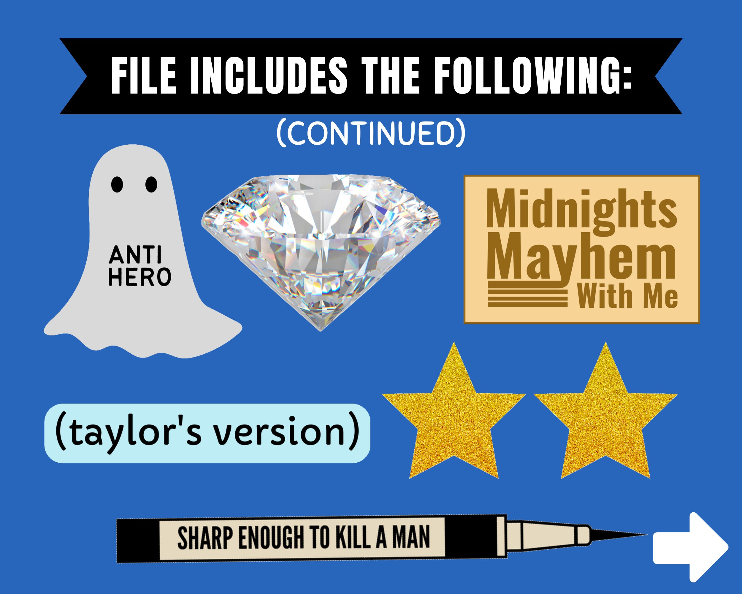 Taylor Swift Midnights Photo Booth Props Printable Taylor Swift ...