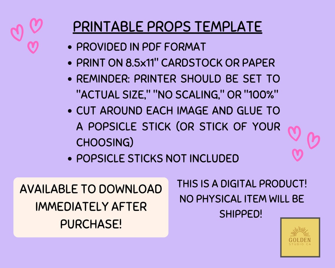 BTS Photo Booth Props Printable | BTS Birthday Party Decorations ...