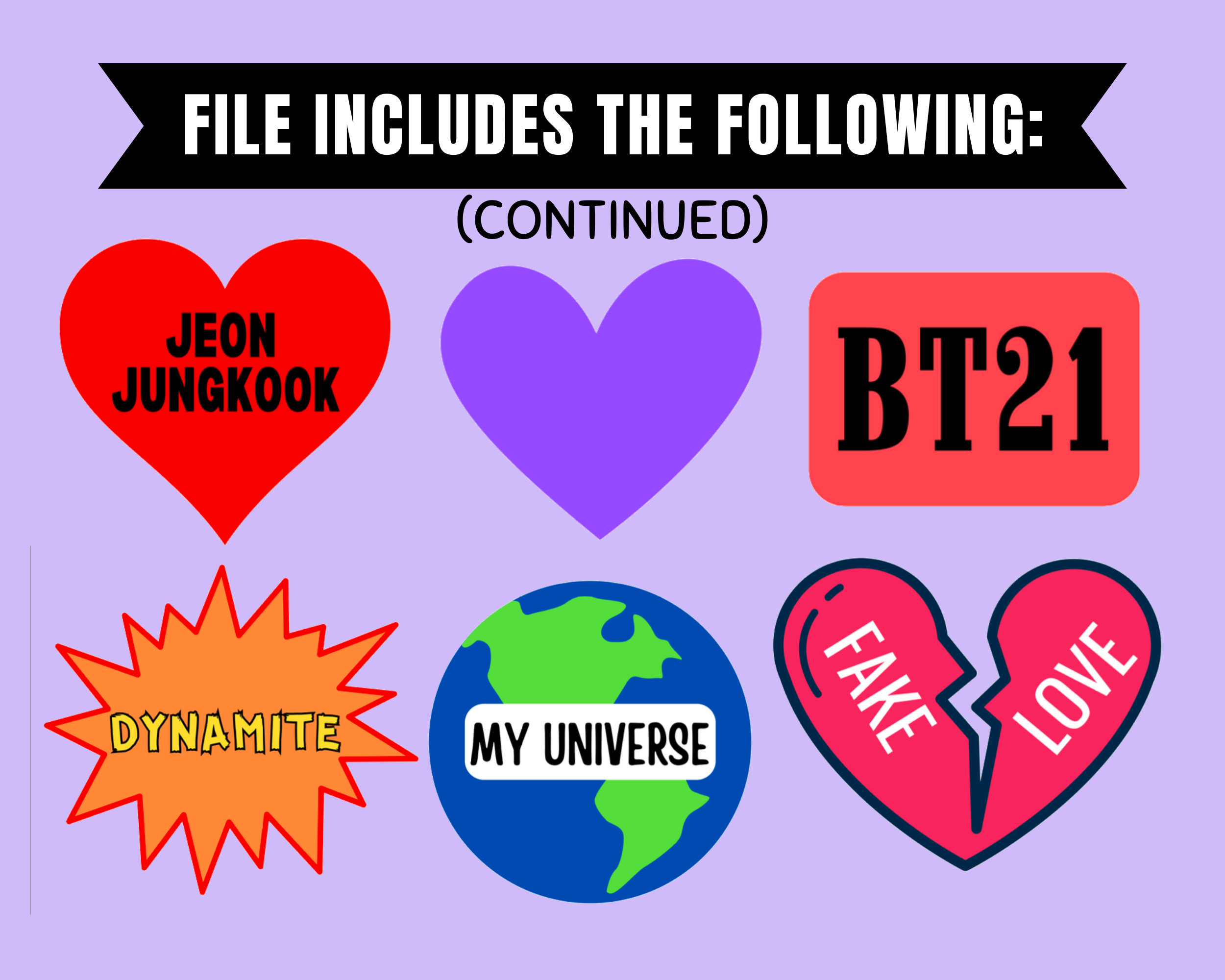 BTS Photo Booth Props Printable BTS Birthday Party Instant - Etsy Canada