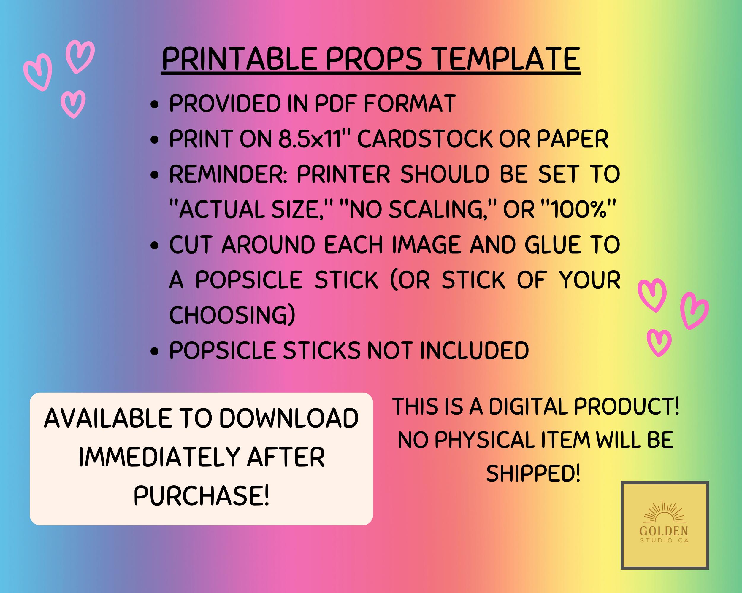 Pride LGBTQ Photo Booth Props Printable | Pride Month Party | Instant ...