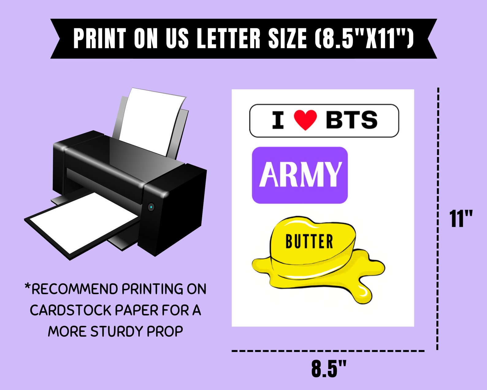 BTS Photo Booth Props Printable | BTS Birthday Party Decorations ...