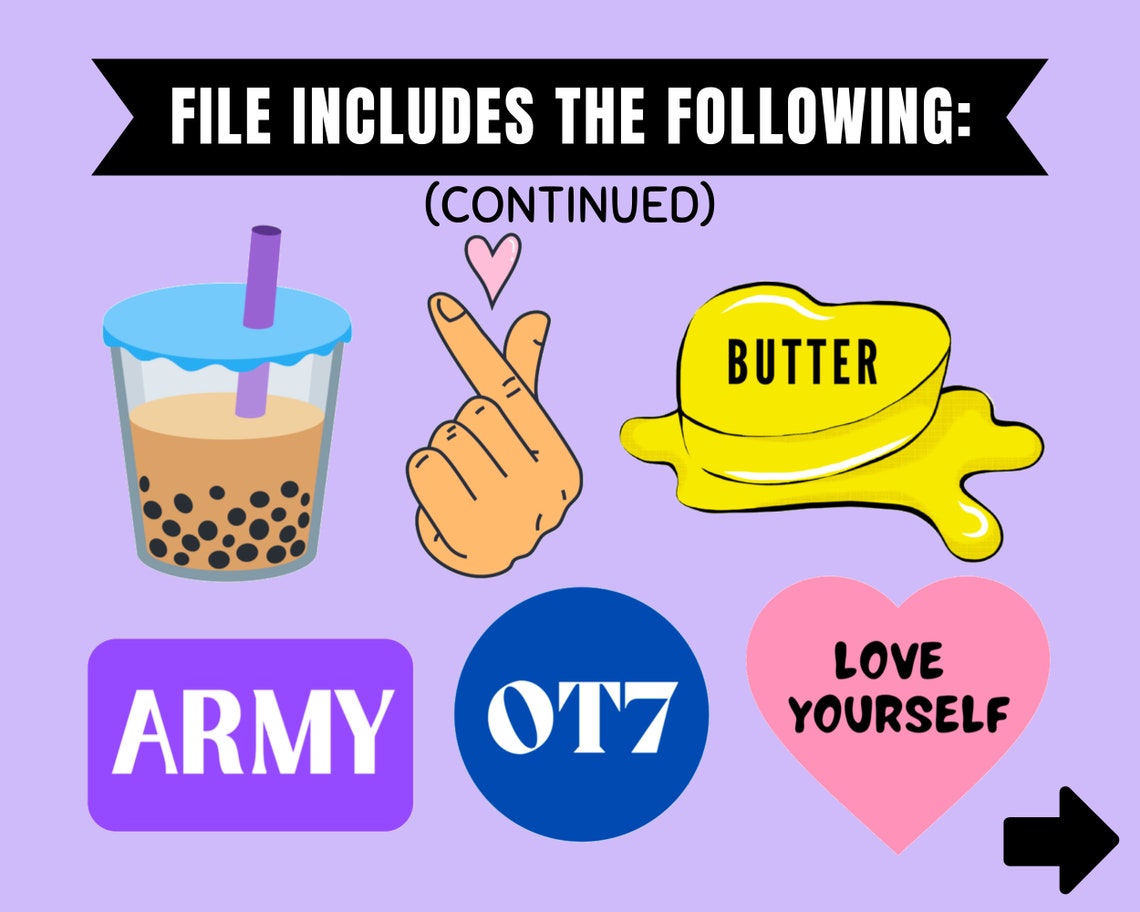 BTS Photo Booth Props Printable | BTS Birthday Party Decorations ...