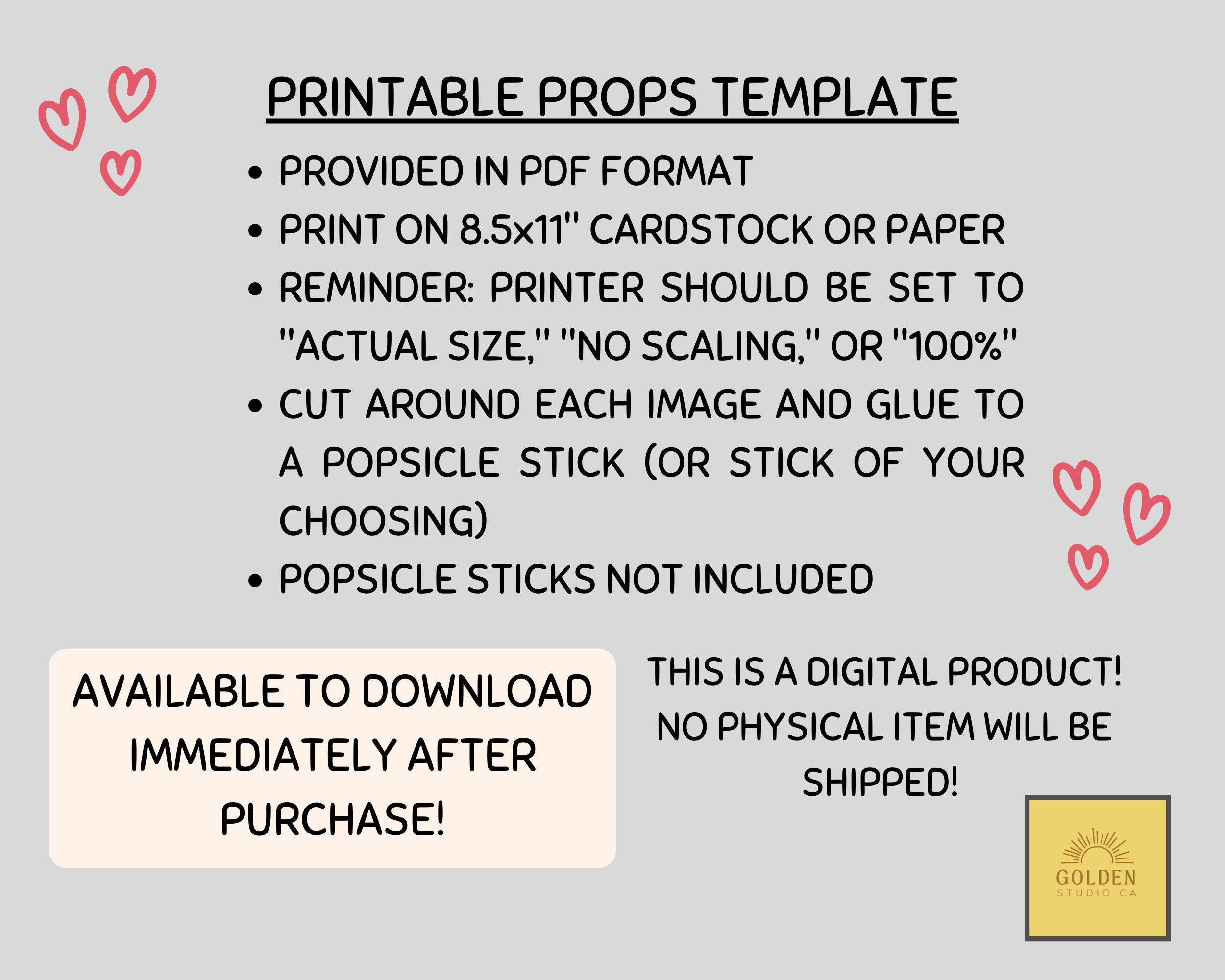 Taylor Swift Folklore Photo Booth Props Printable Taylor Swift Birthday ...