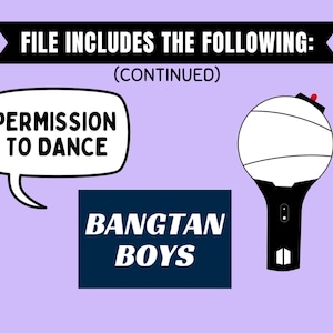 BTS Photo Booth Props Printable | BTS Birthday Party Decorations ...