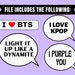 BTS Photo Booth Props Printable BTS Birthday Party Instant - Etsy Canada
