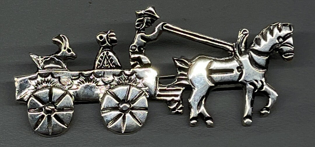 Native American Navajo Handmade Sterling Silver Pin Storyteller - Etsy