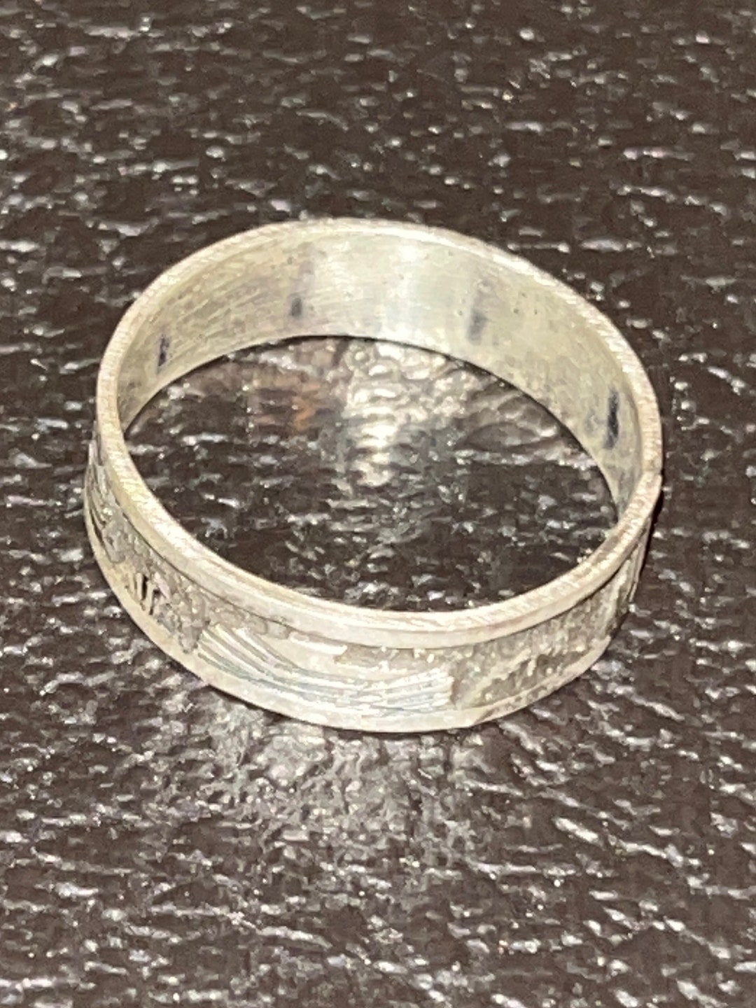 Navajo Handmade Storyteller Sterling Silver Ring Size 11 - Etsy