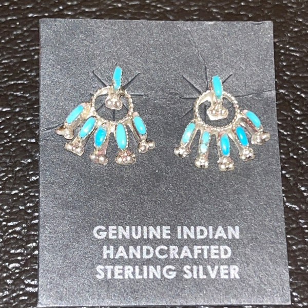 Sterling Zuni Earrings - Etsy