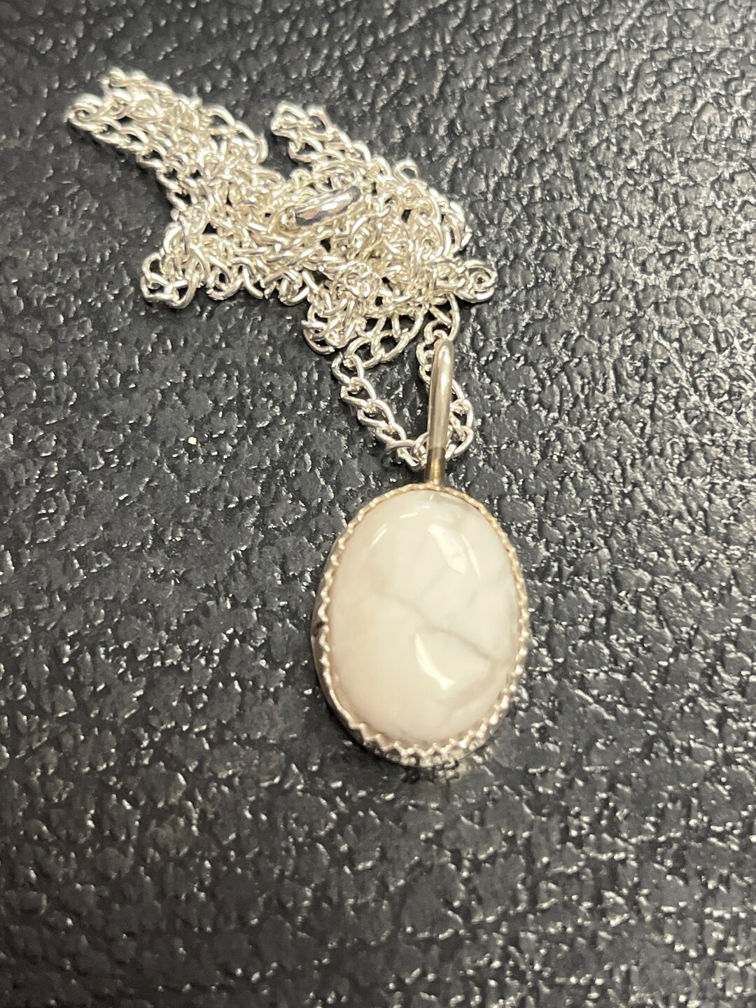 Native American Navajo Jewelry Handmade Sterling Silver Howlite Cluster ...