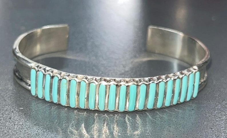 Native American Zuni Jewelry Handmade Sterling Silver Traditional ...