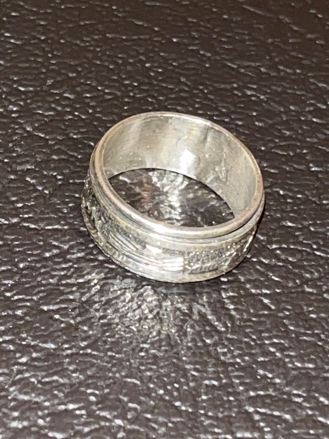 Navajo Handmade Storyteller Sterling Silver Ring Size 9.5 Spinner - Etsy