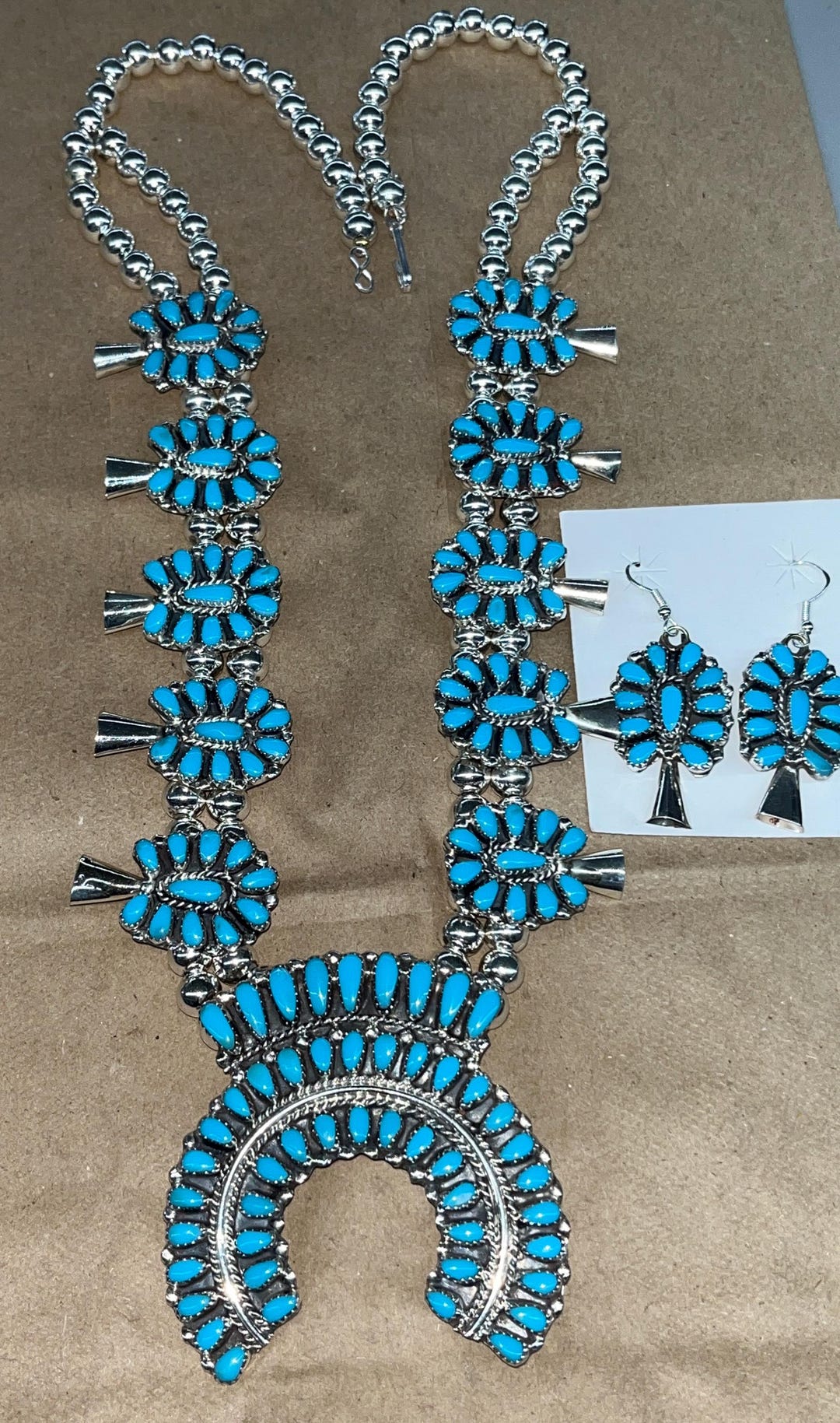 Native American Navajo Jewelry Handmade Sterling Silver Turquoise ...