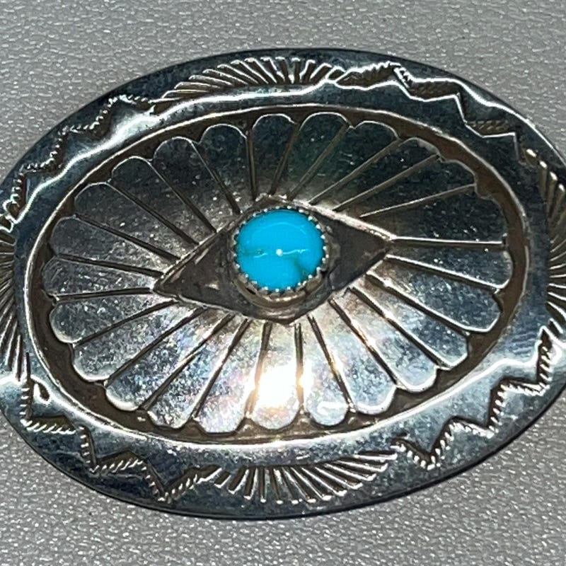 Turquoise Belt Buckle - Etsy