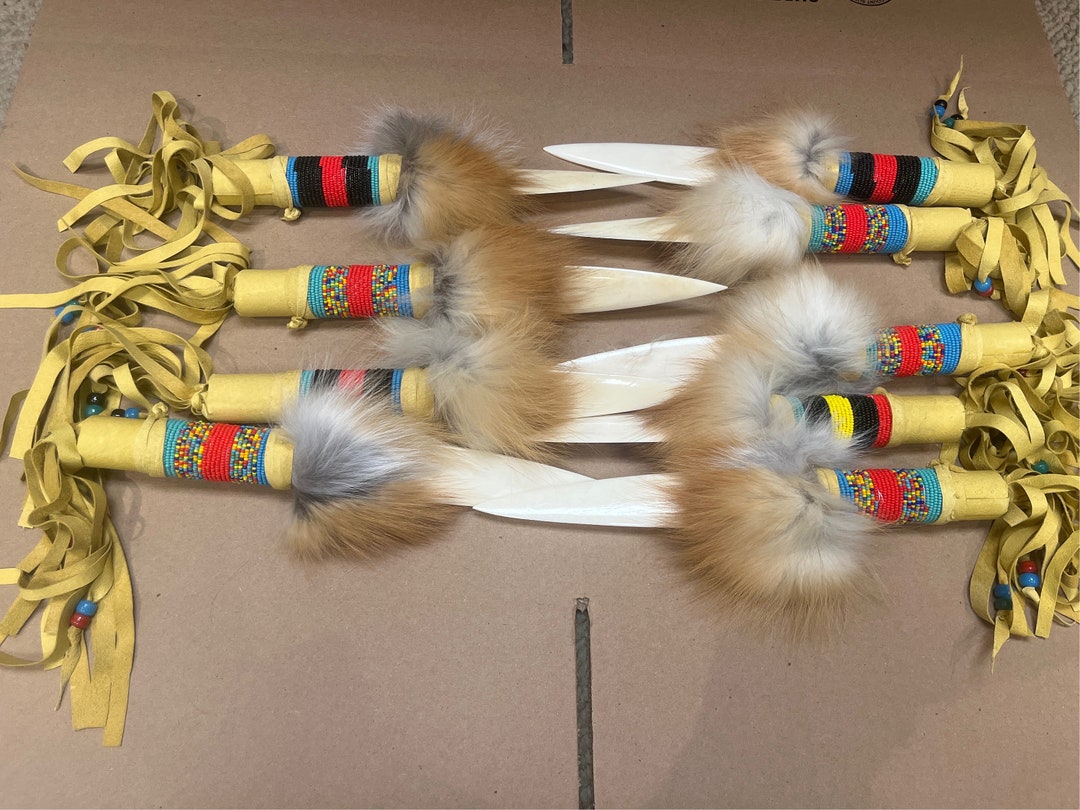 Native American Navajo Handmade Beaded Navajo Bone Knife Sacred ...
