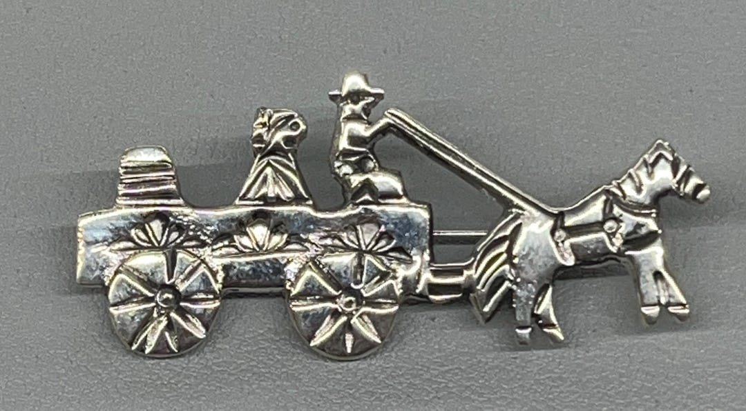 Native American Navajo Handmade Sterling Silver Storyteller Pin - Etsy