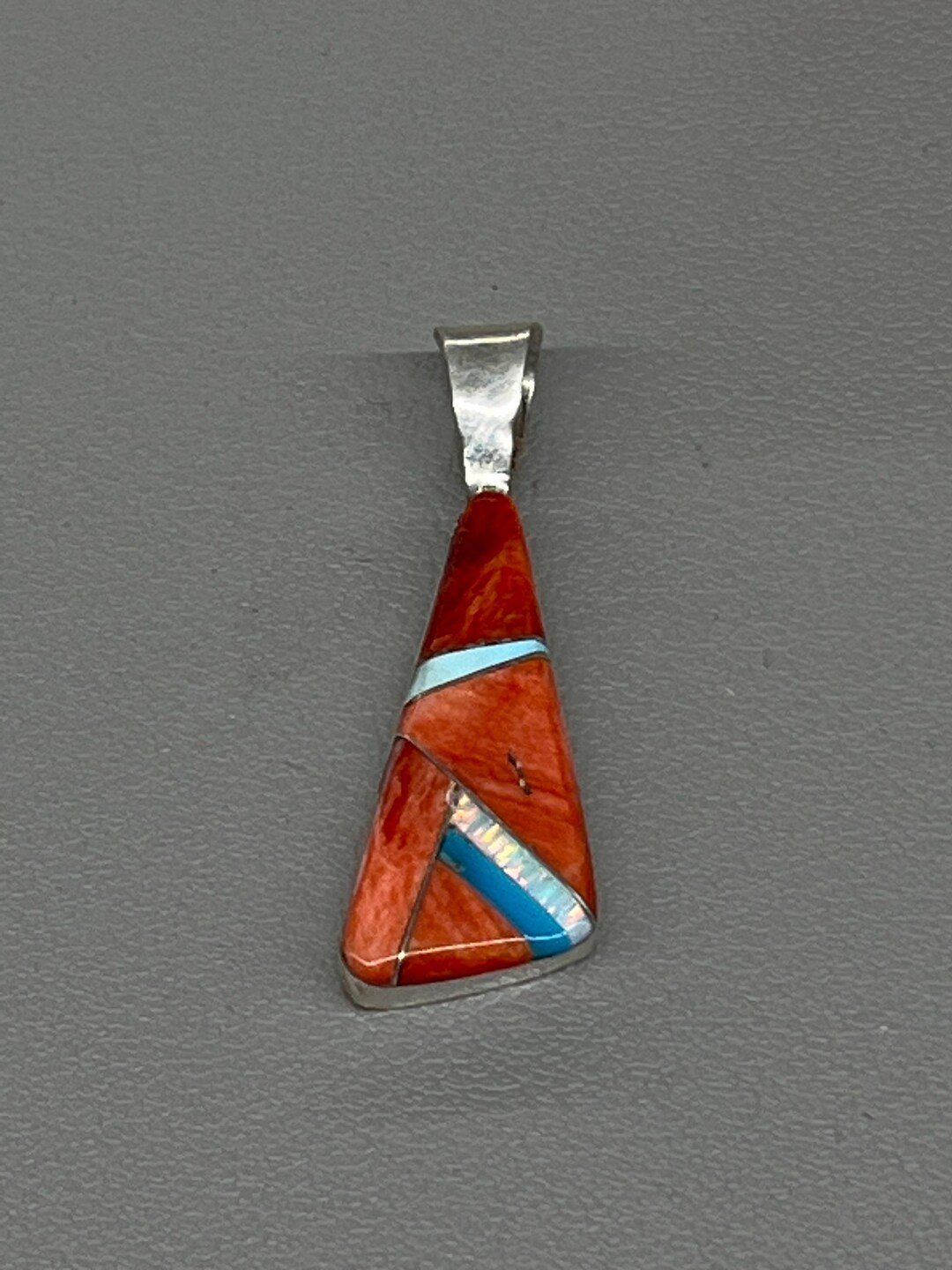 Native American Zuni Jewelry Handmade Sterling Silver Turquoise Multi ...