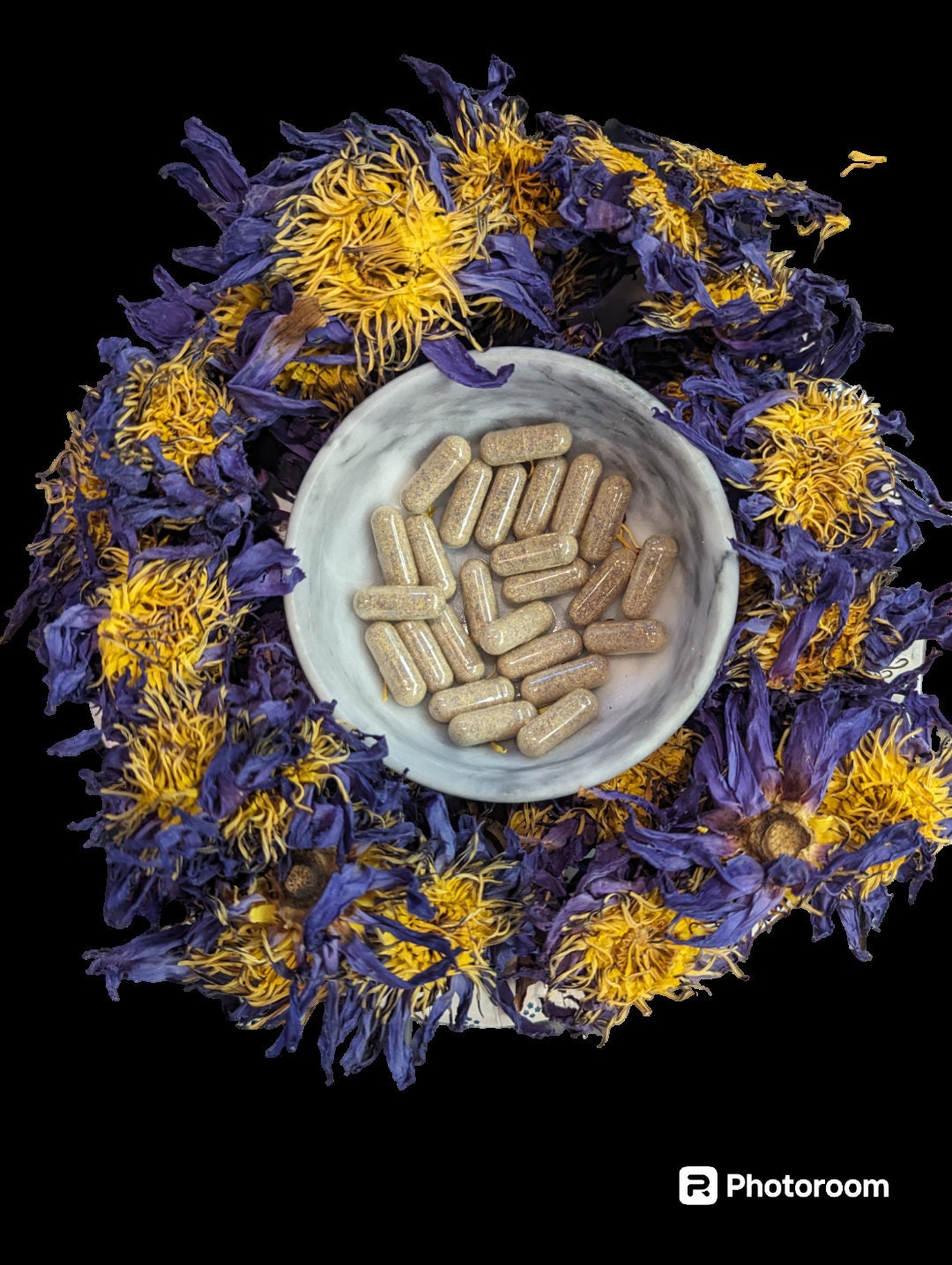 Organic Blue Lotus Flower Vegan Capsules 25 -(650 Mg.) - Etsy