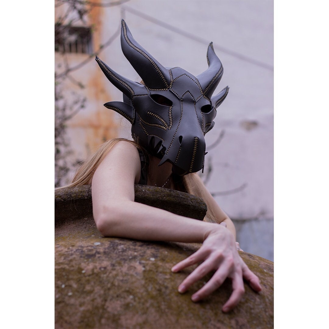 The Dragon Mask, Cosplay Mask, Cyberpunk Mask - Etsy