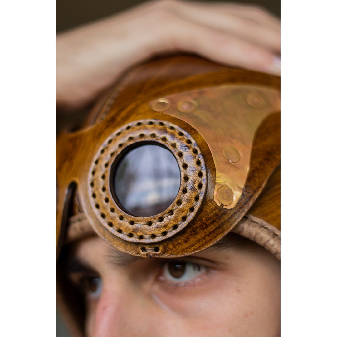 Aviator Helmet, Cosplay Mask, Cyberpunk Mask - Etsy