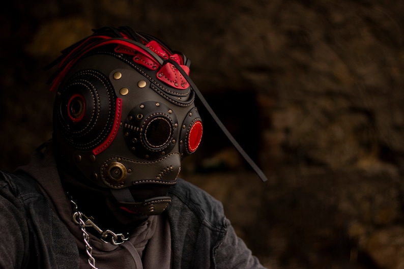 The Master and Hist Mask Steampunk Industrial Leather Helmet and Mask ...
