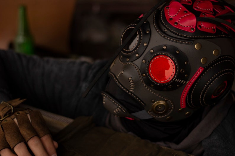 The Master and Hist Mask Steampunk Industrial Leather Helmet and Mask ...
